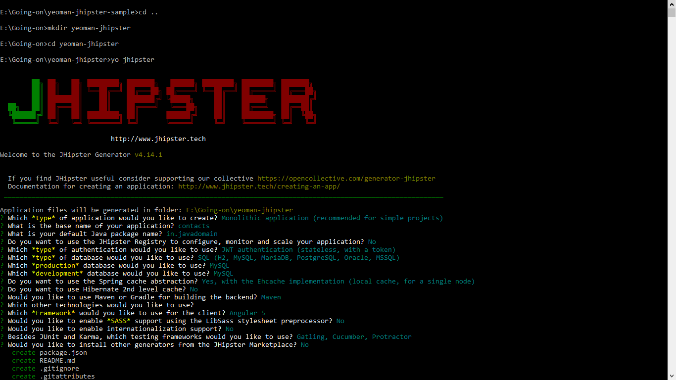 Generate Angular Java Code Using Yeoman And Jhipster Ngdeveloper