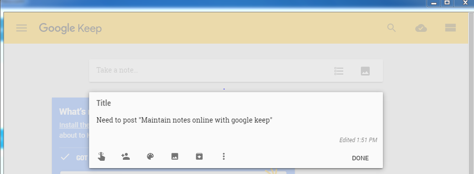 Maintain your notes online with google keep – NgDeveloper