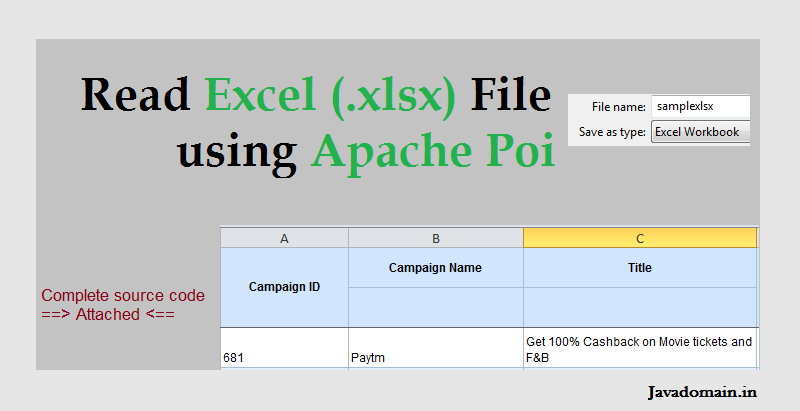 How To Read Excel File Xlsx In Java Using Apache Poi Ngdeveloper